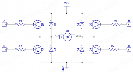 DC Motor Driving using H Bridge