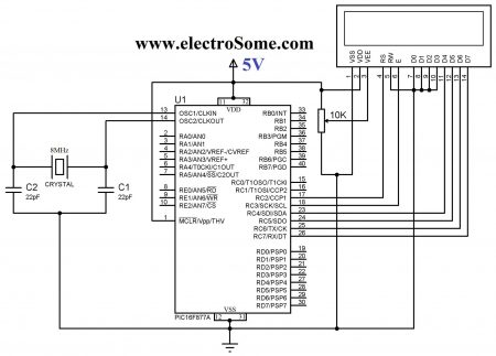LCD interfacing with PIC Microcontroller - MikroC Pro