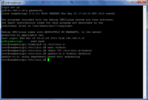 Using Raspberry Pi without Display, Keyboard and Mouse VNC