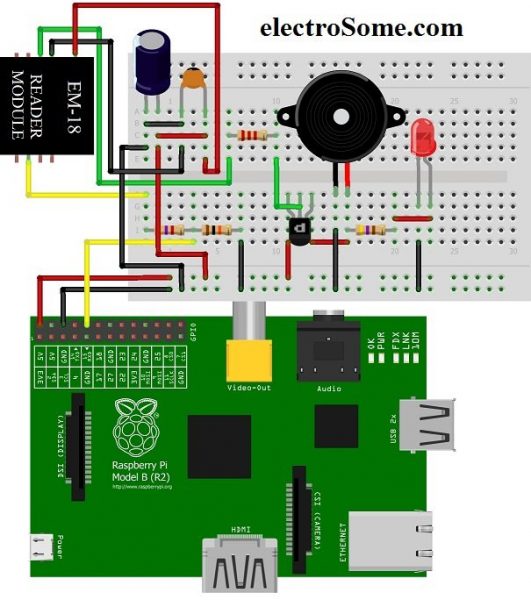 Interfacing EM-18 RFID Reader Module with Raspberry Pi