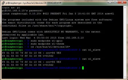 Interfacing DS18B20 Temperature sensor with Raspberry Pi