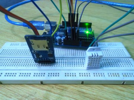 Temperature and Humidity Data Logger with SD Card using Arduino
