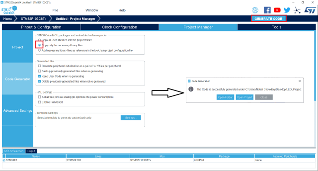 Led Blinking With Stm32 Arm Cortex M Microcontroller And Keil Ide