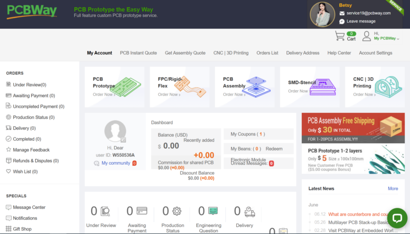 PCB Prototyping Simplified by PCBWay